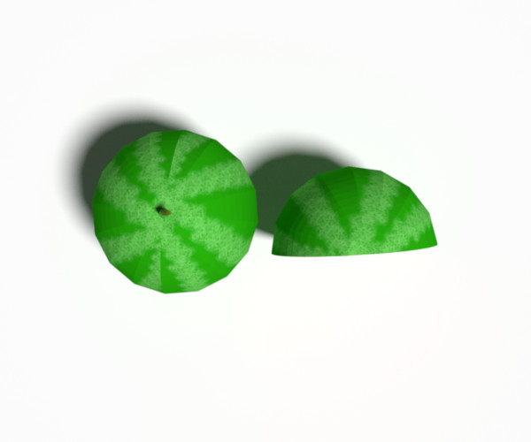 ArtStation - Low Poly Cartoon Watermelon | Resources