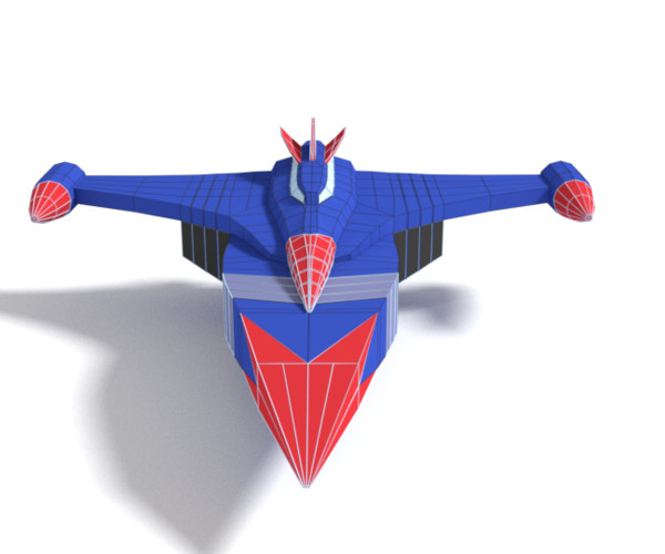 ArtStation - Low Poly Cartoon God Phoenix Spaceship | Resources