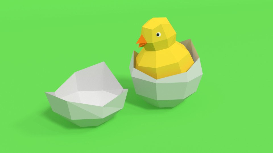 ArtStation - Low Poly Cartoon Chick | Resources