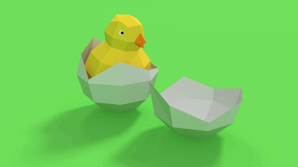 ArtStation - Low Poly Cartoon Chick | Resources
