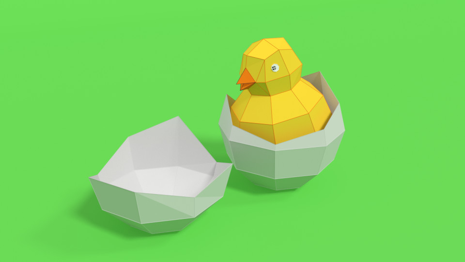 ArtStation - Low Poly Cartoon Chick | Resources