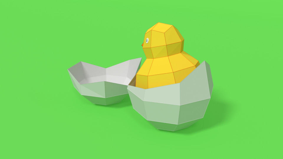 ArtStation - Low Poly Cartoon Chick | Resources