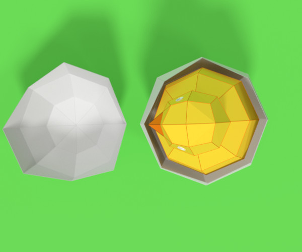 ArtStation - Low Poly Cartoon Chick | Resources