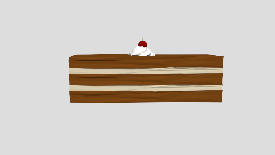 ArtStation - Low Poly Cartoon Piece of Cake | Resources