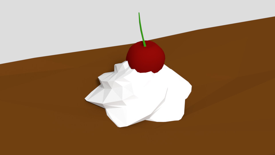 ArtStation - Low Poly Cartoon Piece of Cake | Resources