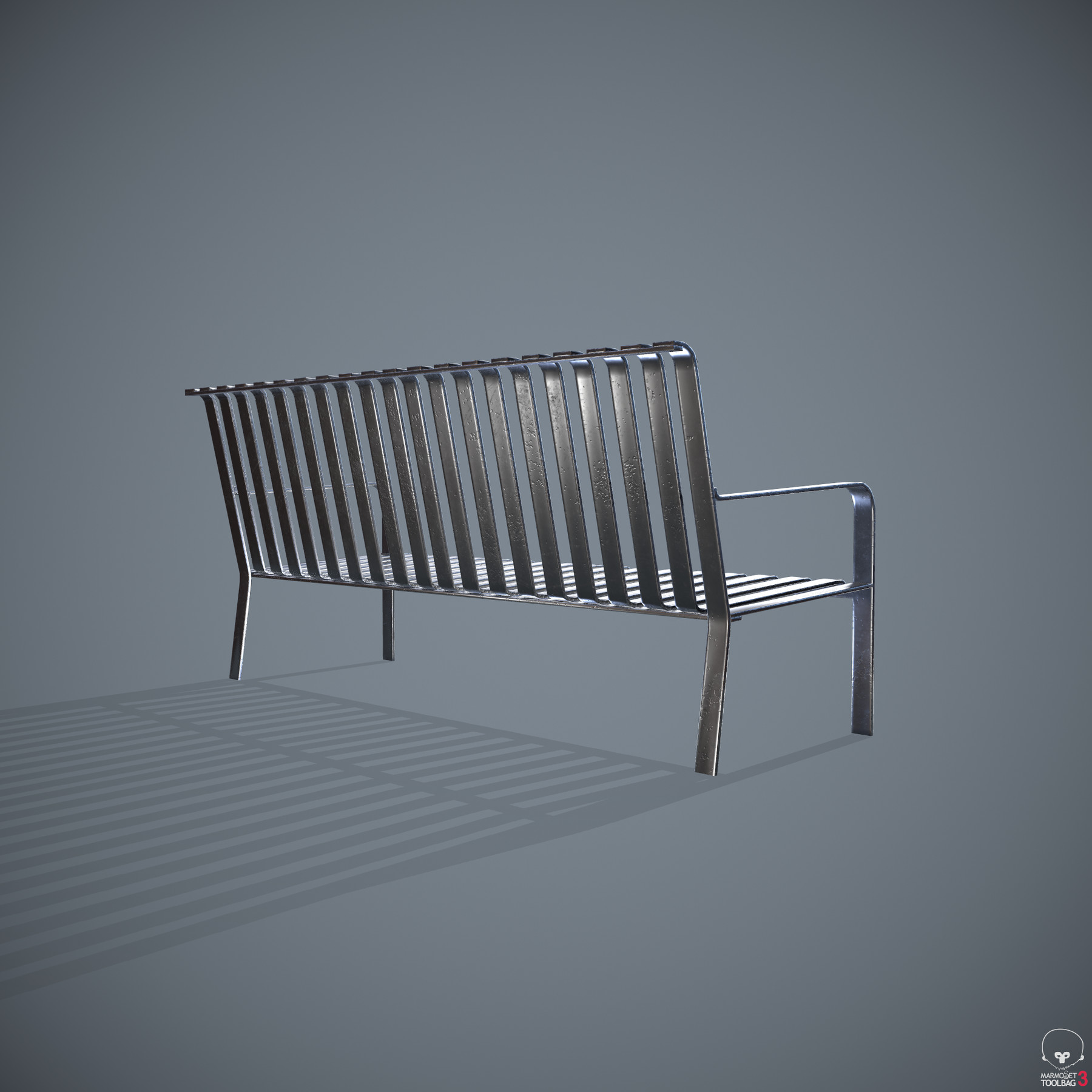 ArtStation - Metal Bench | Game Assets