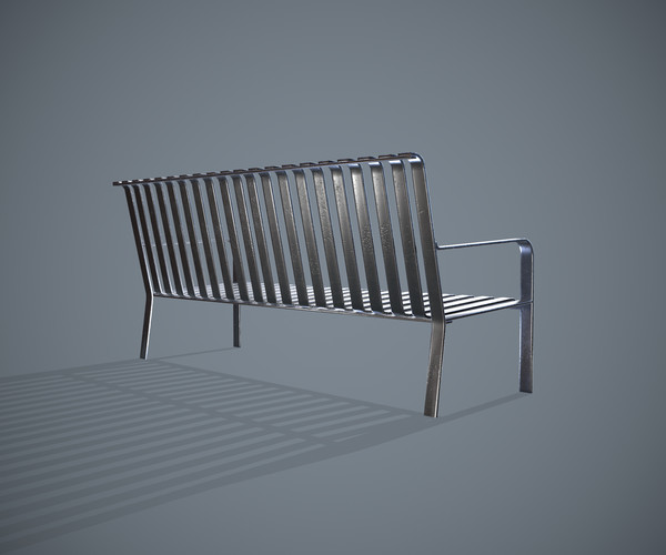 ArtStation - Metal Bench | Game Assets