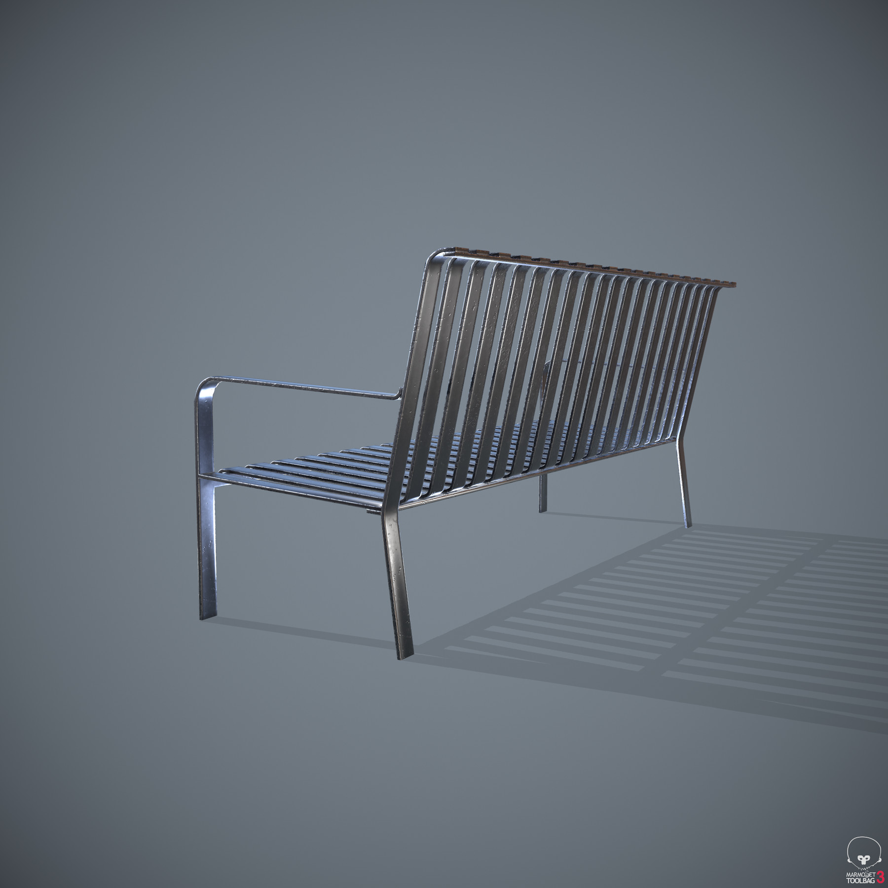 ArtStation - Metal Bench | Game Assets