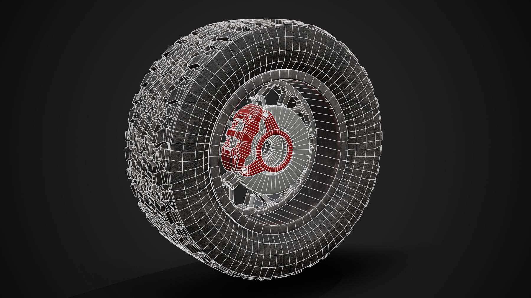 ArtStation - Wide Rear Wheel | Game Assets