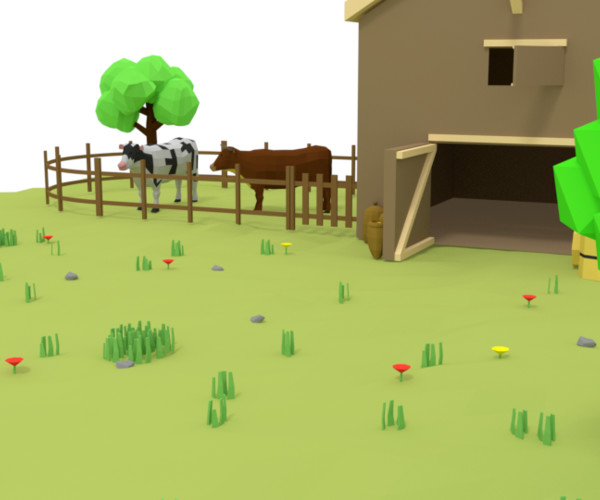 ArtStation - Low Poly Farm with Barn | Resources