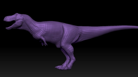 ArtStation - T-Rex Base Mesh OBJ | Resources