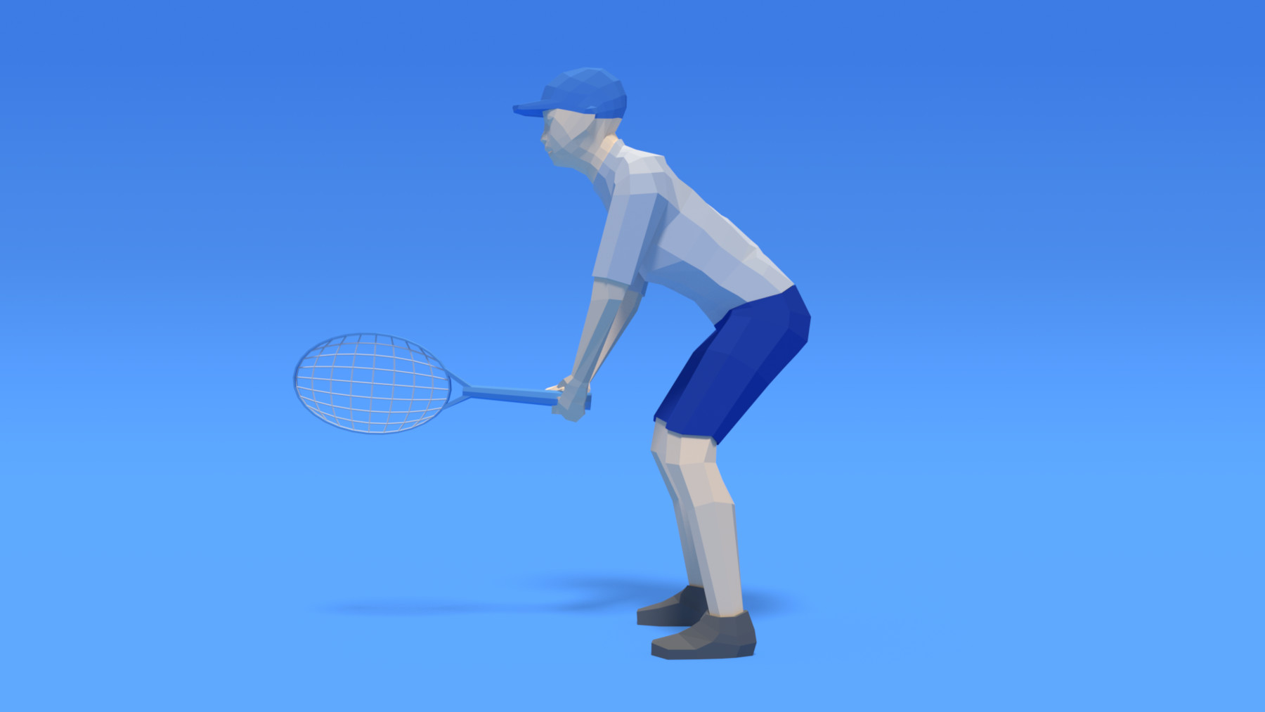 ArtStation - Low Poly Kid Playing Tennis | Resources
