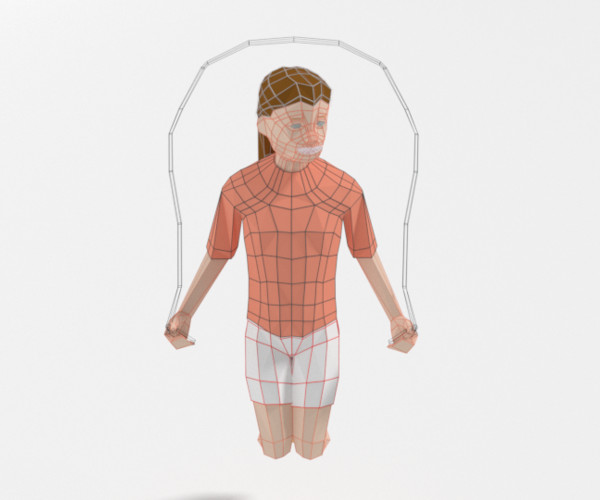 ArtStation - Low Poly Kids Playing Collection | Resources