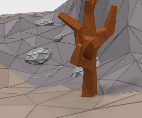 ArtStation - Low Poly Cartoon Volcano Scene | Resources