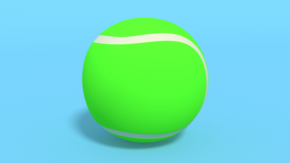 ArtStation - Low Poly Cartoon Tennis Ball | Resources