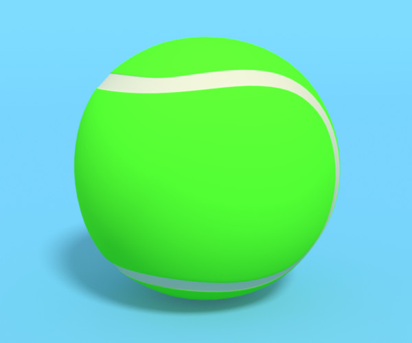 ArtStation - Low Poly Cartoon Tennis Ball | Resources