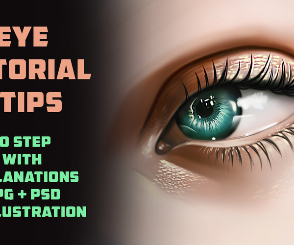 ArtStation - EYE TUTORIAL / TIP AND TRICKS | PHOTOSHOP | Tutorials