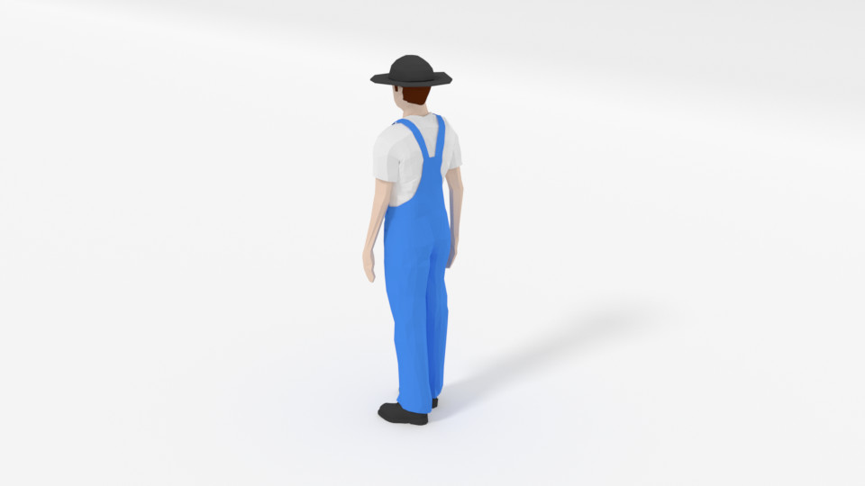 ArtStation - Low Poly Farmer Man | Resources