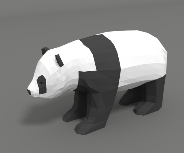 ArtStation - Low Poly Cartoon Panda | Resources