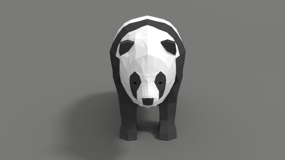 ArtStation - Low Poly Cartoon Panda | Resources