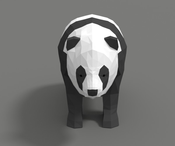 ArtStation - Low Poly Cartoon Panda | Resources