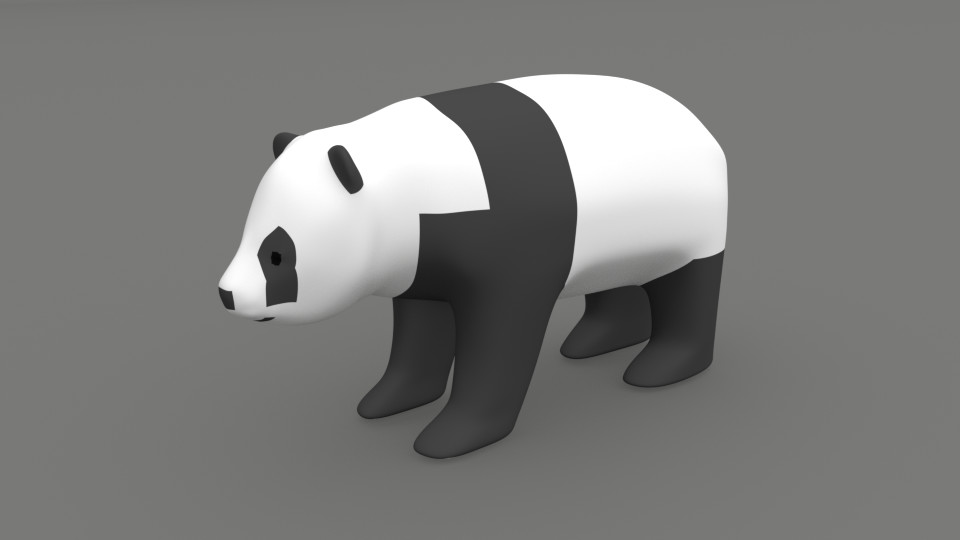 ArtStation - Low Poly Cartoon Panda | Resources