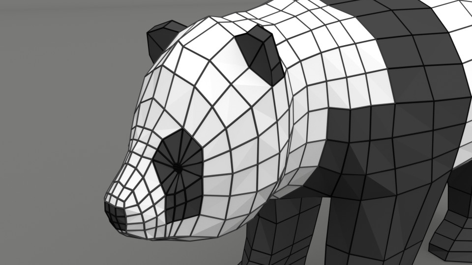 ArtStation - Low Poly Cartoon Panda | Resources