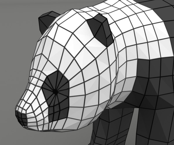 ArtStation - Low Poly Cartoon Panda | Resources