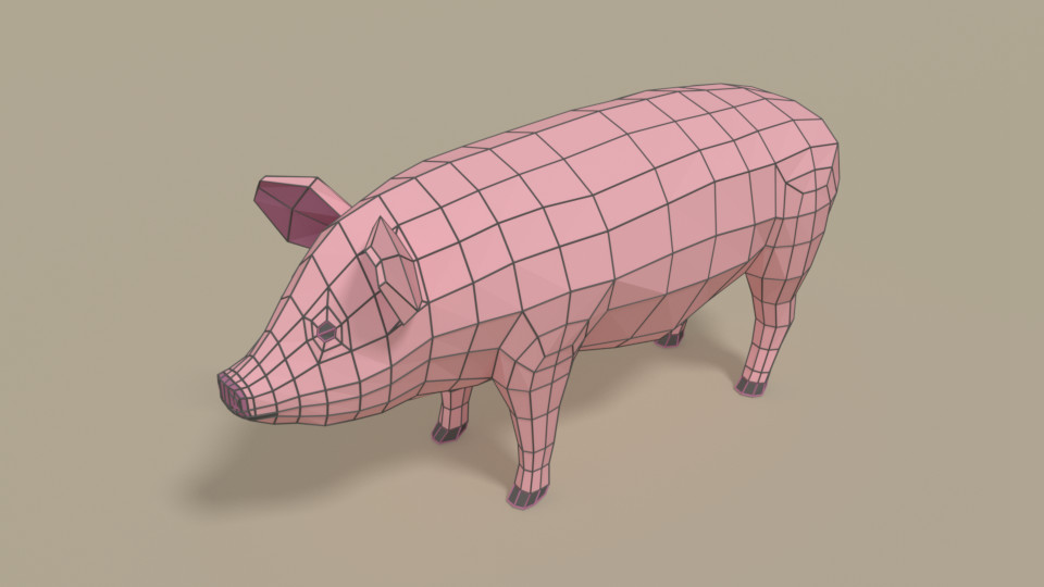 ArtStation - Low Poly Cartoon Pig | Resources