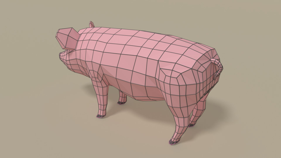 ArtStation - Low Poly Cartoon Pig | Resources