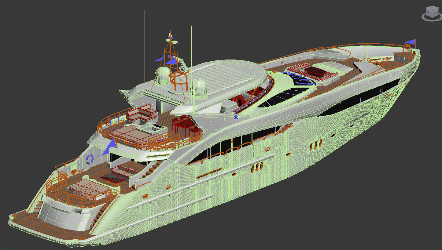 ArtStation - superyacht highly detailed 3d model | Resources