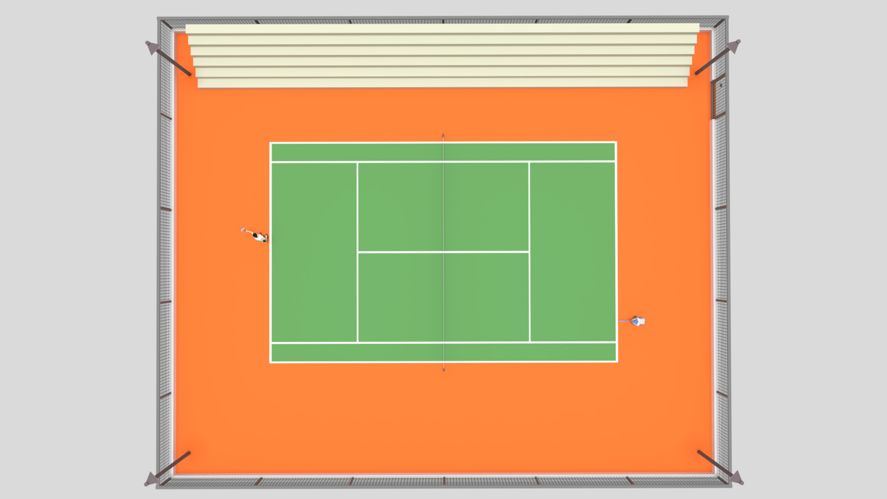 ArtStation - Cartoon Tennis Court Scene | Resources