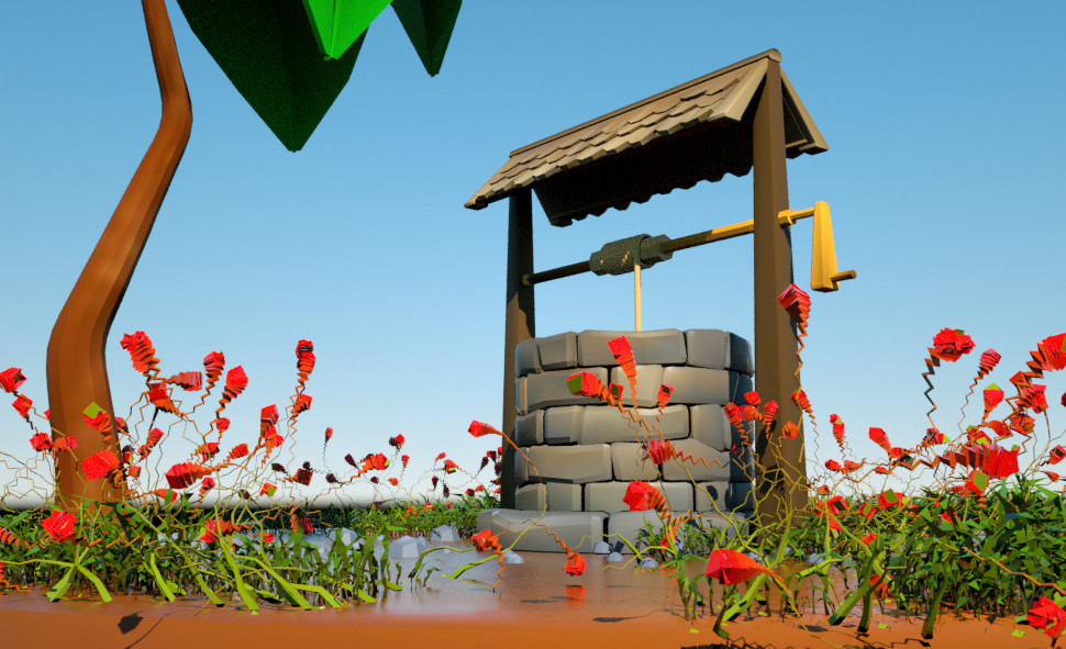 ArtStation - Well Lowpoly GameReady Model | Game Assets