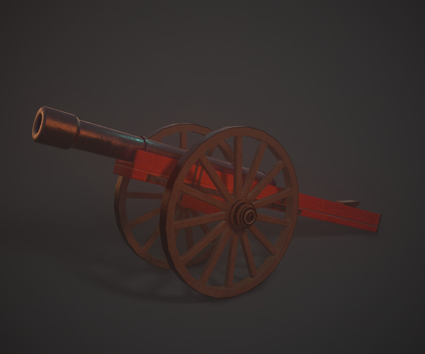 ArtStation - Stylized Medieval Cannon | Game Assets