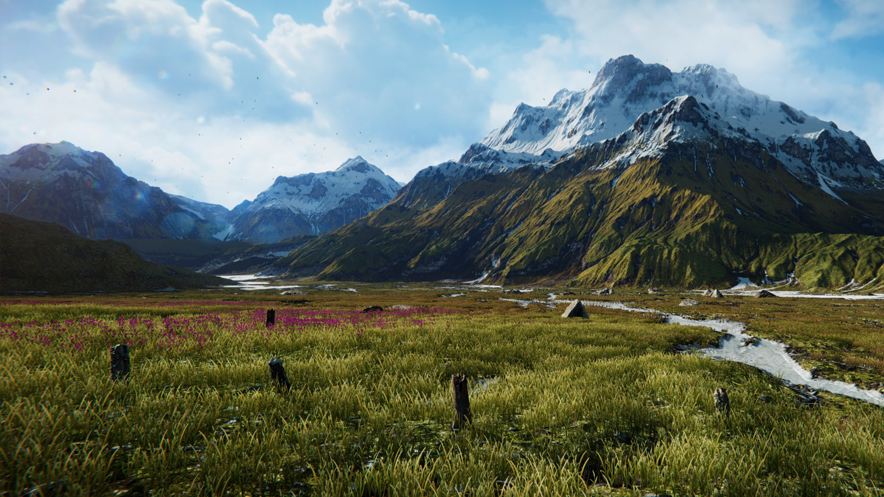 ArtStation - Mountain River Valley Environment - Unity 2017+ Project ...