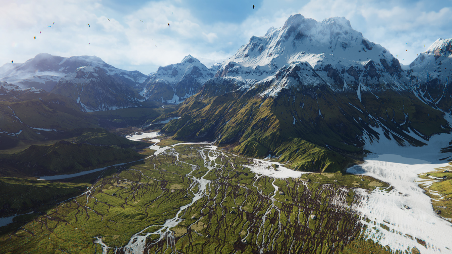 ArtStation - Mountain River Valley Environment - Unity 2017+ Project ...
