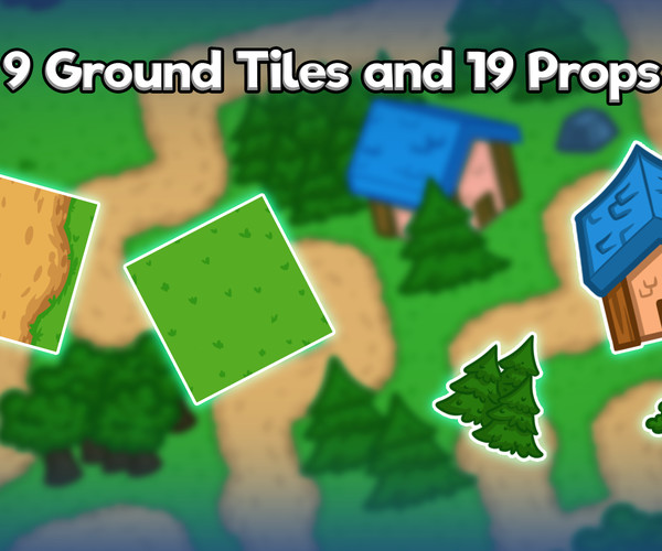 ArtStation - Cute RPG Map Builder | Game Assets