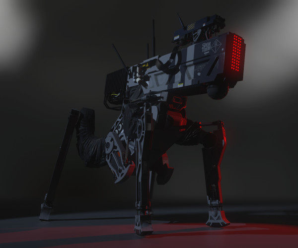 ArtStation - Keloid - Mecha Robotic War Unit | Game Assets