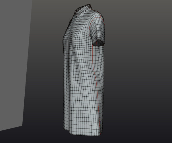 ArtStation - 3D Low Poly Shirt Dress | Resources