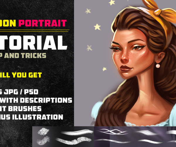 ArtStation - CARTOON PORTRAIT TUTORIAL / TIP AND TRICKS | Tutorials