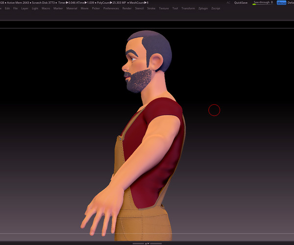 ArtStation - Stylized Character Base Mesh #15 - ZBrush - Trang | Resources