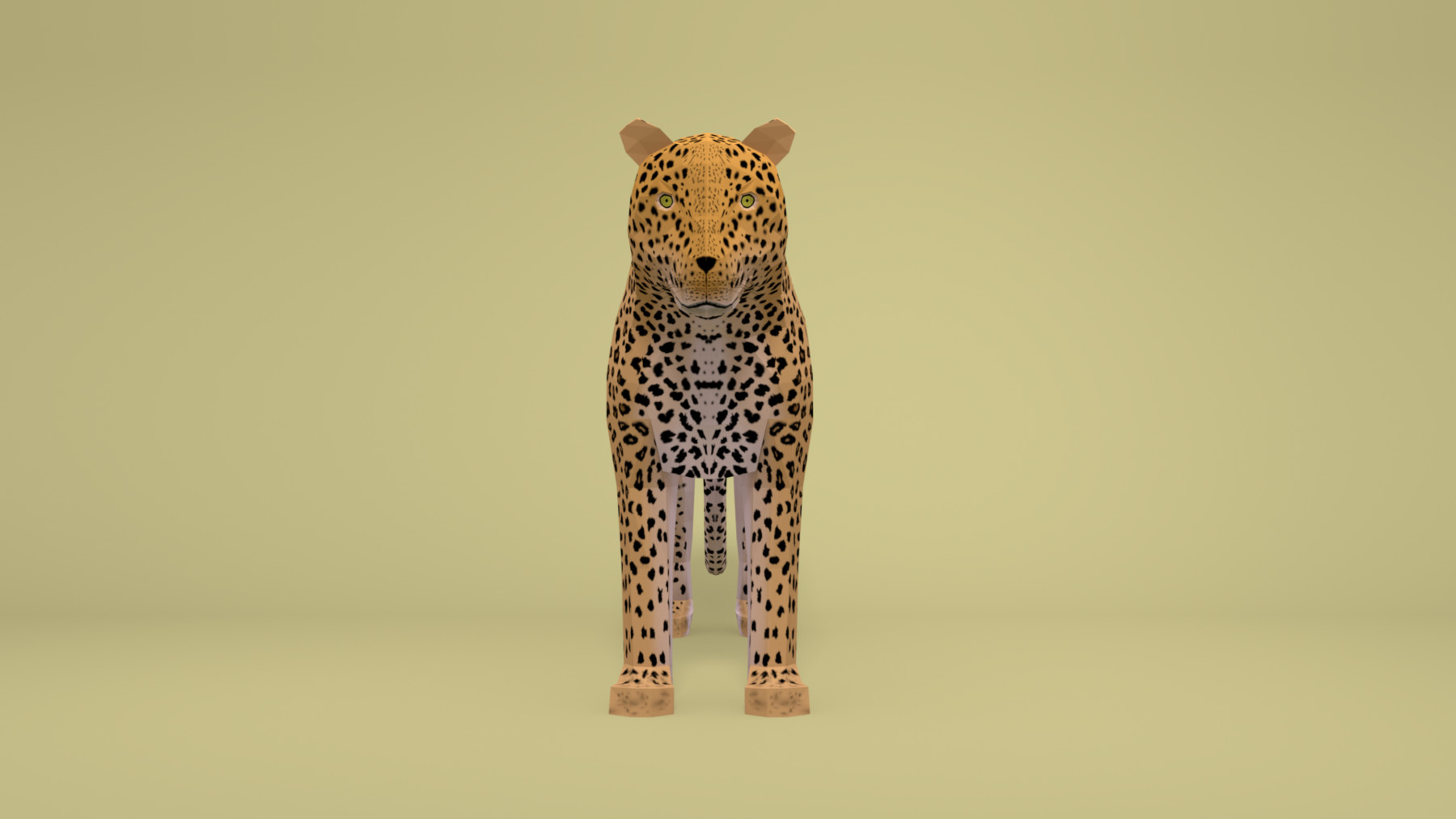 ArtStation - Low Poly Cartoon Leopard | Resources