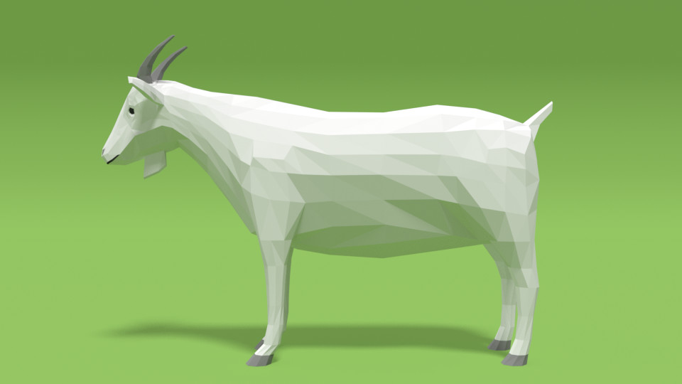 ArtStation - Low Poly Cartoon Goat | Resources