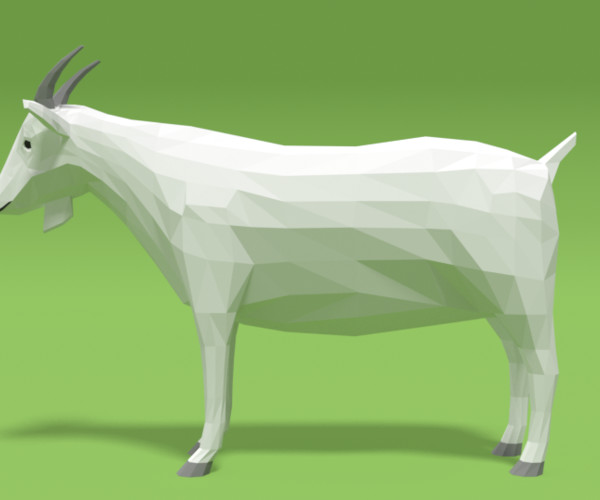 ArtStation - Low Poly Cartoon Goat | Resources