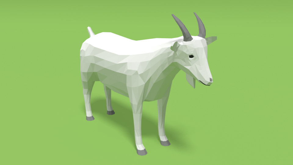 ArtStation - Low Poly Cartoon Goat | Resources