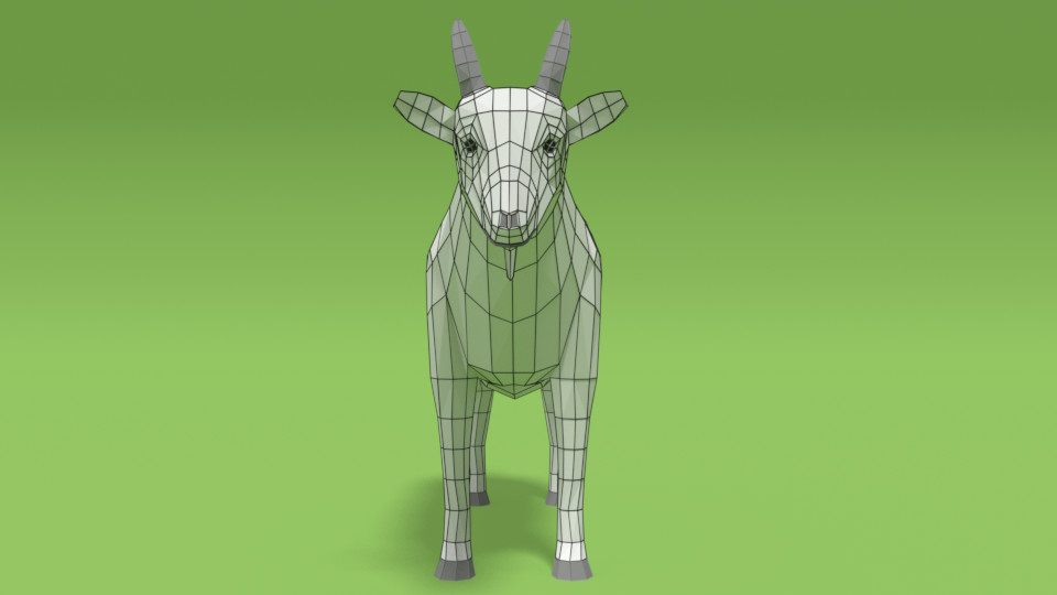 ArtStation - Low Poly Cartoon Goat | Resources