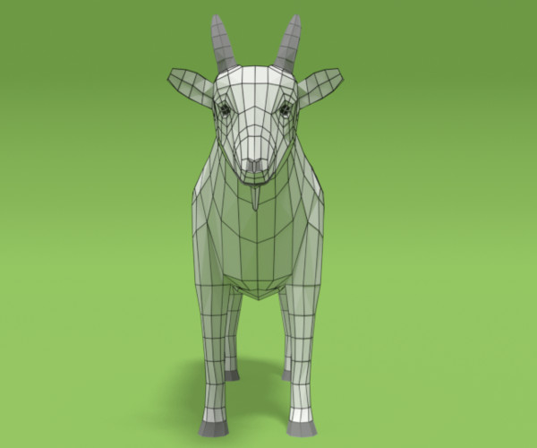 ArtStation - Low Poly Cartoon Goat | Resources