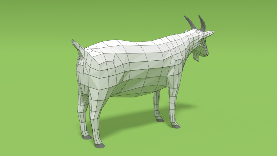 ArtStation - Low Poly Cartoon Goat | Resources