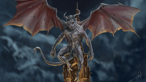 ArtStation - Gargoyle Wallpaper | Artworks