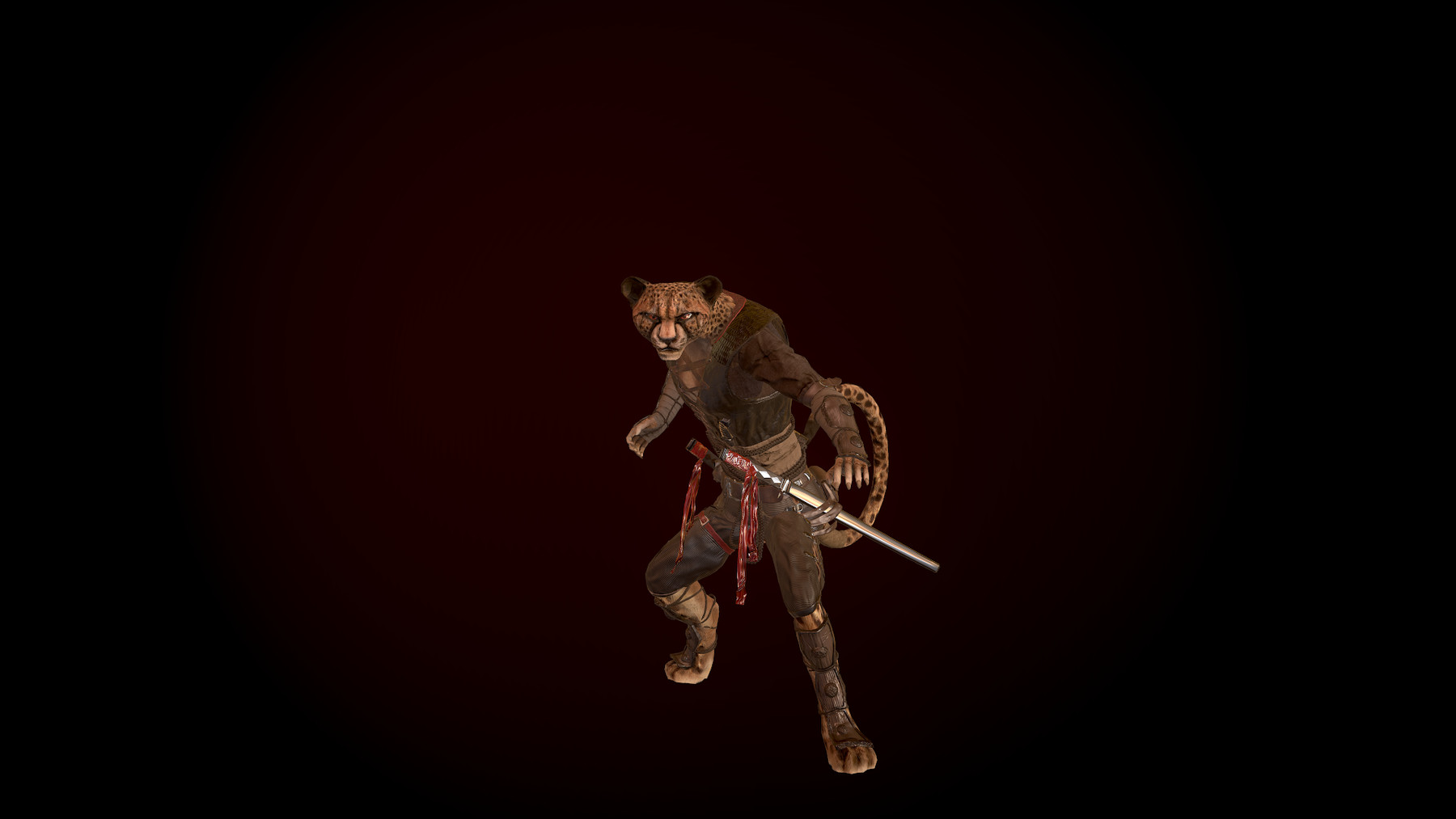 ArtStation - Cheetah samurai (Gephart samurai) | Game Assets